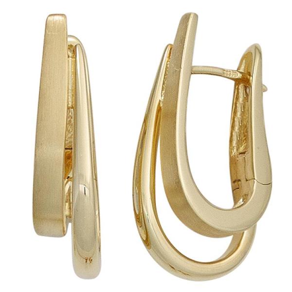 Creolen 585 Gold teilmattiert 5,3 mm günstig bei dekodor